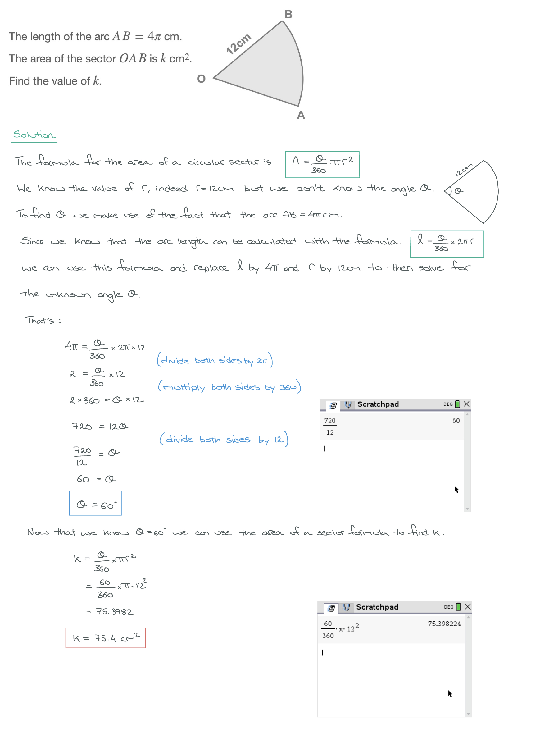 Arcs & Sectors | Geometry
